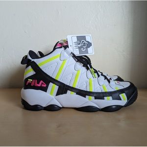 Fila | Shoes | Fila Stackhouse Spaghetti White Black Yellow Sneakers ...